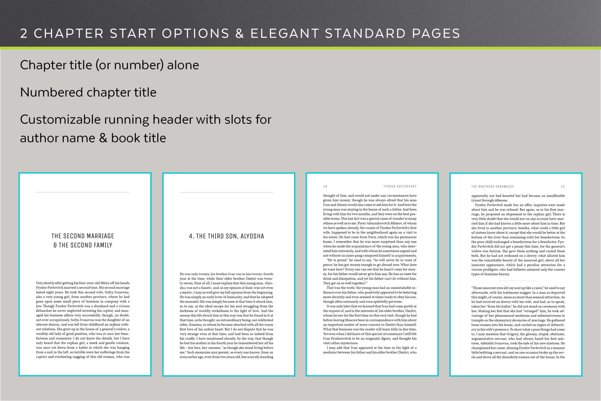 Joyce: Self-publishing Book Design Template for Novels & Memoirs